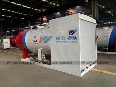中国 ナイジェリアのシリンダー詰物ディスペンサーが付いている5MT 10000L LPGのスキッドの場所 販売のため