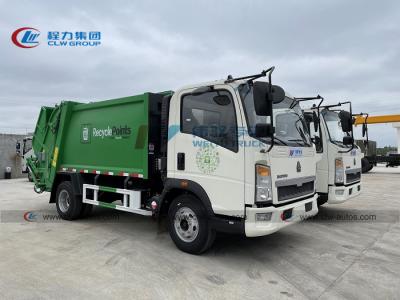 Cina Camion di immondizia idraulico di compressione di Howo LHD 6m3 in vendita
