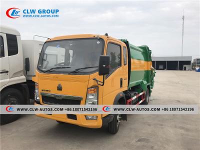 China Sinotruk Howo 6cbm Waste Compactor Truck for Waste Management for sale