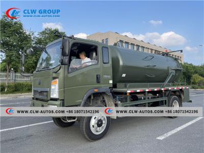 China HOWO 4X4 Off Road Sewer Vacuum Truck 8m3 for sale