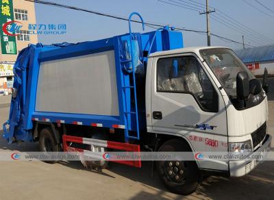China 3 tons 4x2 JAC brand 5000 Liters refuse Garbage Compactor Truck for sale