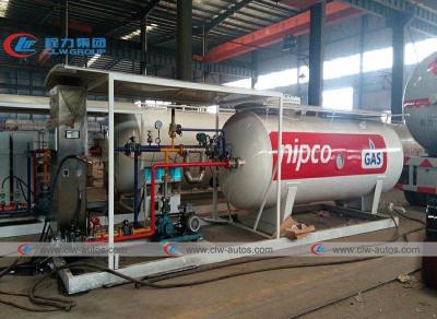 中国 2.5トン5000リットルLPGガス貯蔵タンカー、シリンダー充填スケール付き 販売のため