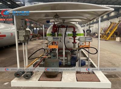 Cina stazione 20cbm 20000liters di scivolo di 8-10T GPL con le scale del materiale da otturazione del cilindro del misuratore di portata in vendita