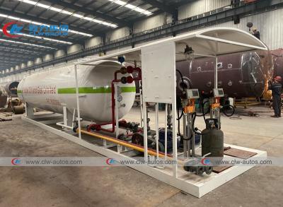 Cina stazione 20cbm 20000liters di scivolo di 8-10T GPL con le scale del materiale da otturazione del cilindro del misuratore di portata in vendita
