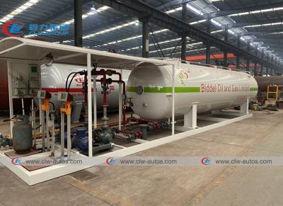 Cina stazione 20cbm 20000liters di scivolo di 8-10T GPL con le scale del materiale da otturazione del cilindro del misuratore di portata in vendita