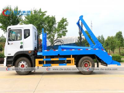 China Sinotruk Howo 4x2 8-10CBM desperdiça o caminhão de lixo do braço do balanço do carregador da faixa clara do caminhão da coleção à venda