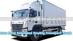 Foton 6.8m Insulated Poultry Transport Truck for 40,000-60,000 Day-Old Chicks