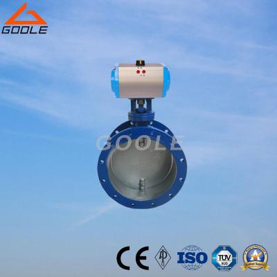 China Pneumatic Flanged Soft Seal on/off Aeration Butterfly Valve (D641) for sale
