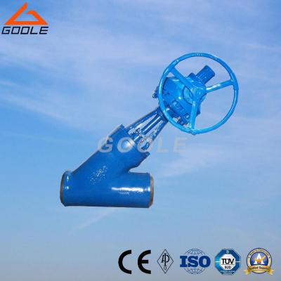 China Y Type Pressure Seal Power Station Globe Valve (GAJ65Y) for sale