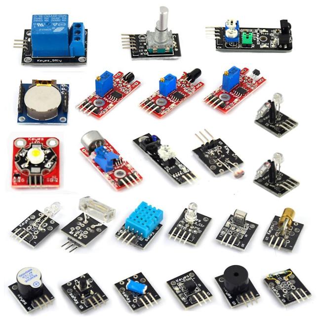 24 Sensors Starter Kit For Arduino , 24 Modules Sensor DIY Kit