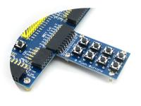China 2*4 8 Push Buttons Accessory Board Matrix Keypad Module for sale