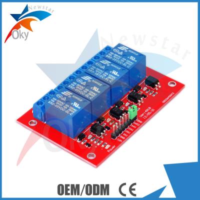 China 5V/12V 4 de Module/de Uitbreidingsraad van het Kanaalrelais voor Arduino (Rode Raad) Te koop