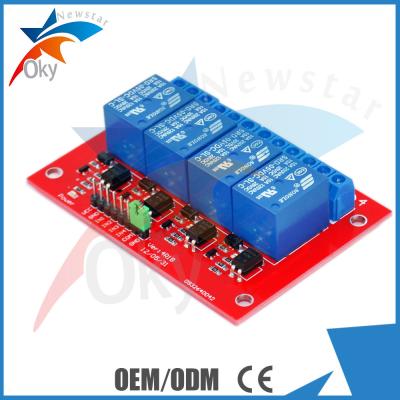China 5V/12V 4 de Module/de Uitbreidingsraad van het Kanaalrelais voor Arduino (Rode Raad) Te koop