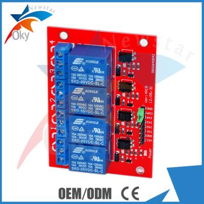 China 5V/12V 4 de Module/de Uitbreidingsraad van het Kanaalrelais voor Arduino (Rode Raad) Te koop