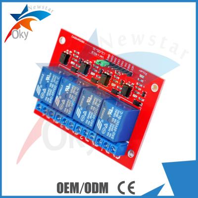 China 5V/12V 4 de Module/de Uitbreidingsraad van het Kanaalrelais voor Arduino (Rode Raad) Te koop