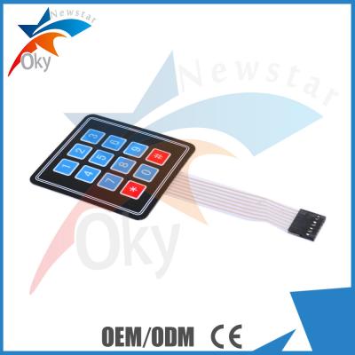 Cina 3 tagliere della tastiera della matrice del × 4 per la tastiera estesa del commutatore di membrana di Arduino in vendita