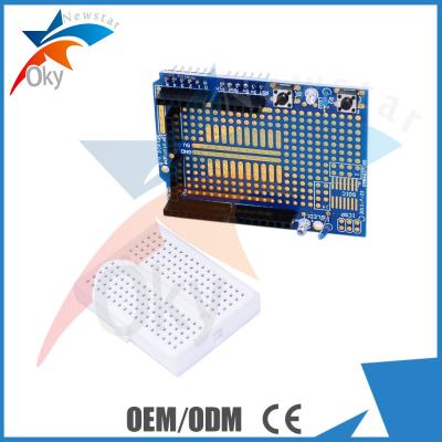 Cina Schermo di Arduino del prototipo di ProtoShield con i mini bordi di pane 7cm x 5.5cm x 2cm in vendita