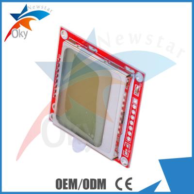 中国 Arduino のための白いバックライト赤い PCB との Arduino のためのノキア 5110 LCD モジュール 販売のため