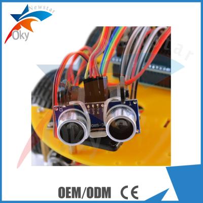 Cina Parti telecomandate professionali dell'automobile del nero DIY di giallo del robot dell'automobile di Arduino in vendita