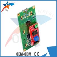 China LCD 1602  I2C Serial Interface Adapter Module With Blue Light And Red Board Module for sale