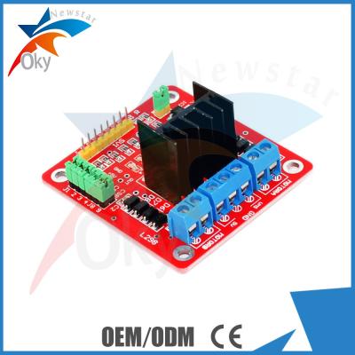 China Módulo da placa da movimentação do motor de L298N para Arduino para o motor deslizante/veículo inteligente à venda