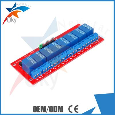 China 5V/12V Arduino 8 de Controleraad van de Relaismodule met Optokoppelingsisolatie Te koop