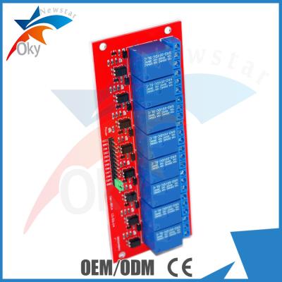 China 5V/12V Arduino 8 de Controleraad van de Relaismodule met Optokoppelingsisolatie Te koop