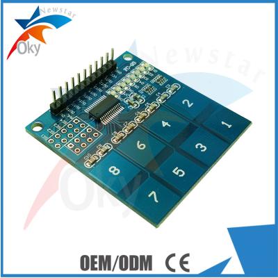 Cina Modulo su misura per Arduino, commutatore capacitivo del bottone di tocco di Manica 8 in vendita