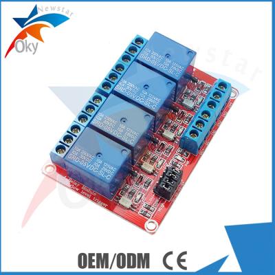 China De lichtgewichtmodule van het Vier Kanaalrelais voor Arduino, Rode Raad Te koop