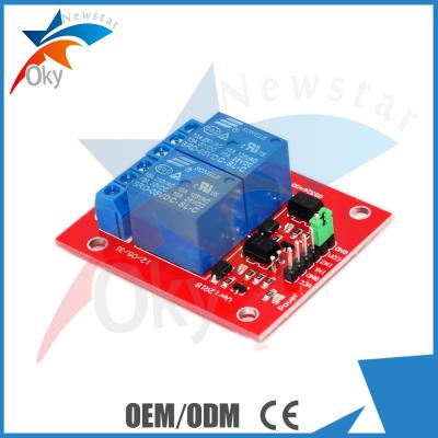 China 8cm x 8cm x 5cm Rode Raad voor Arduino, 5V/12V 2 de Module van het Kanaalrelais Te koop