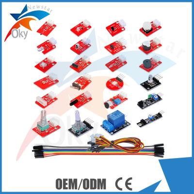 Cina Sensori rossi del bordo dei pc dello starter kit 24 di Arduino del sensore del creatore di DIY che imparano serie in vendita
