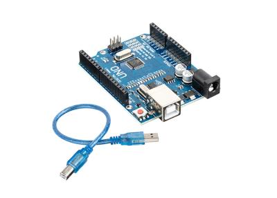 China Cabo de Board With USB do controlador da placa ATmega328P ATmega16U2 do desenvolvimento de Arduino UNO R3 à venda