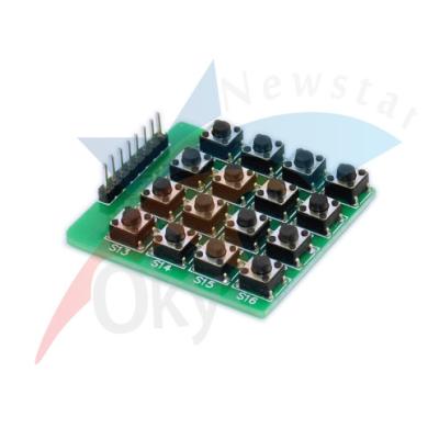 China 8 PWB 4 x do teclado do Pin 16 módulo de matriz do ponto 4 para Arduino MCU/AVR/BRAÇO à venda