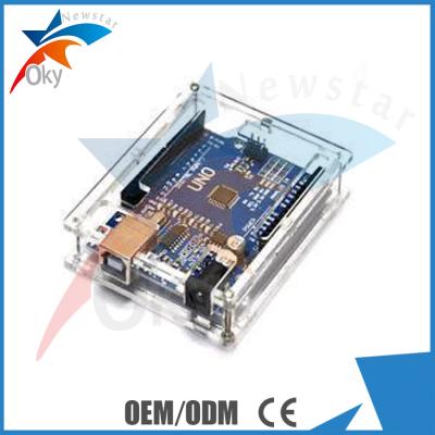 Cina Caso acrilico fisso acrilico di Shell delle componenti universali di arduino per il bordo di ONU R3 in vendita
