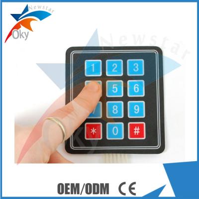 Cina 3 tagliere della tastiera della matrice del × 4 per la tastiera estesa del commutatore di membrana di Arduino in vendita