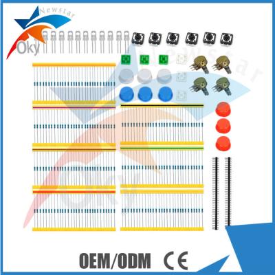 Cina Starter kit di Arduino dei componenti elettronici del cappuccio del bottone dei potenziometri delle resistenze LED in vendita