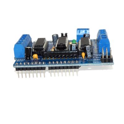 Cina Bordo blu per la scheda di espansione mega L293D dello schermo del motore di azionamento del motore di ONU R3 di Arduino 2560 in vendita
