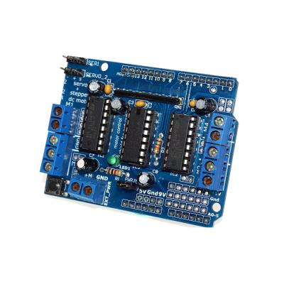 Cina Bordo blu per la scheda di espansione mega L293D dello schermo del motore di azionamento del motore di ONU R3 di Arduino 2560 in vendita