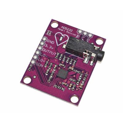 Cina Bordo fisiologico del sensore del monitor di impulso ECG del cuore del modulo di misura AD8232 in vendita