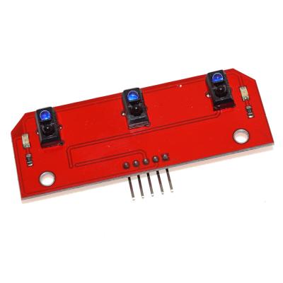 China Infrarrojo rojo de 3 canales que sigue el módulo CTRT5000 del sensor de Arduino con la tienda de fábrica del indicador del LED en venta
