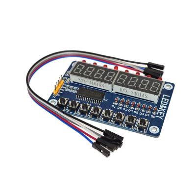 China Exhibición de 8 bits de la llave del módulo TM1638 Digitaces LED de la tienda de fábrica del tubo de DC 12V de Arduino del módulo de 8 bits del sensor en venta