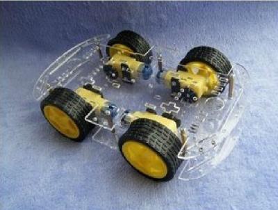 Cina Il telaio astuto dell'automobile del robot dell'azionamento di L293D 4wd, automobile telecomandata parte in vendita