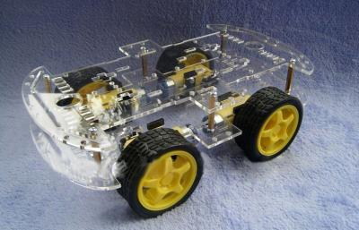 Cina Il telaio astuto dell'automobile del robot dell'azionamento di L293D 4wd, automobile telecomandata parte in vendita