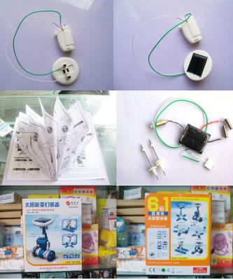 Cina Robot solari educativi 6 in 1, corredo del robot di DIY per il presente del bambino in vendita