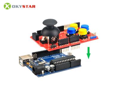 中国 電子ロボット工学のプロジェクトのための赤いゲームのジョイスティックの盾V1.Aの拡張のArduinoのコントローラ ボード 販売のため