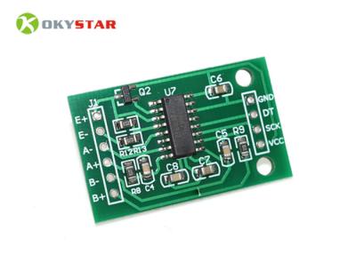 China ANÚNCIO HX711 da precisão que pesa o bocado do verde 24 do módulo do sensor de Arduino da pressão de duplo canal à venda