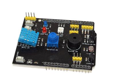 Cina Umidità multifunzionale di temperatura del robot DHT11 LM35 di Arduino DOF della scheda di espansione in vendita