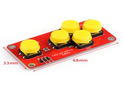 中国 PH 2.5-3P Arduinoセンサー モジュールの5ボタンが付いている電子ブロック 販売のため