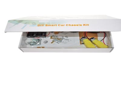 China 2WD Line Tracing Smart Car Chassis With Speed Encoder Strong Magnetism Motor for sale