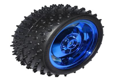 中国 4WD四輪Arduinoスマートな車のロボット黒のアルミ合金クロス・カントリー ライン 販売のため